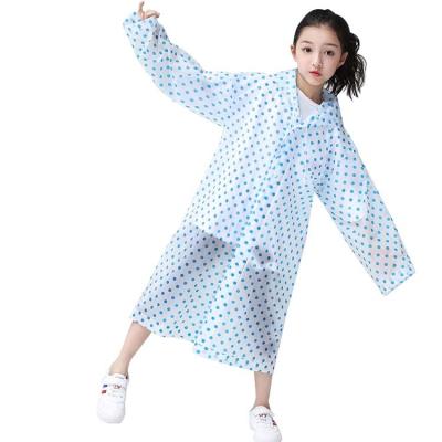 China Material impermeável transparente Dot Printed Multicolor da capa de chuva PEVA das crianças de BSCI à venda