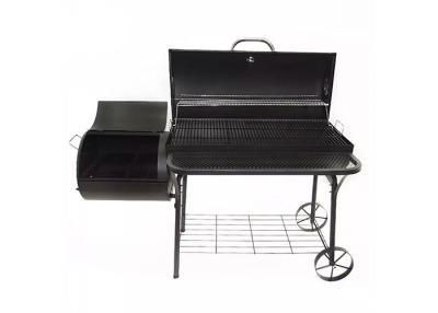Cina Barrel Pellet Smoker Grills Piastra Combo BBQ Trolley Camino Double Outdoor 57.1