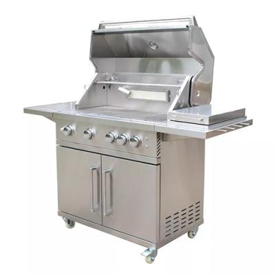 Cina Barbecue a gas da 60 pollici in acciaio inox 304 indipendente con grill per feste in giardino con carrello in vendita