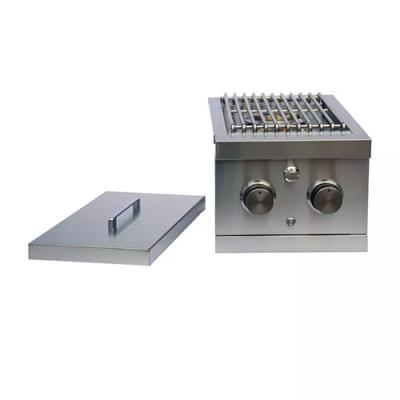 Cina Bruciatore a doppio lato per gas naturale commerciale da cortile per barbecue a gas propano per esterni in vendita