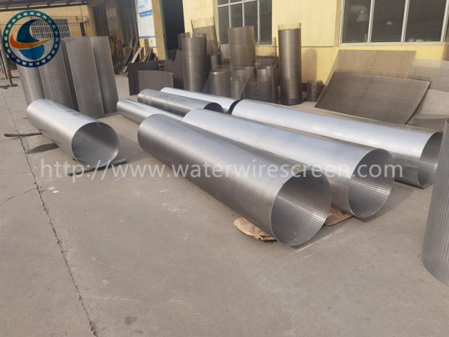 Side view of Wire Wrapped Screen assembly