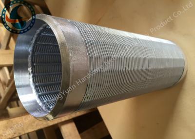 China Continuous Slot Opening V Wire Screen For Quarry Screening / Mine Sifting for sale