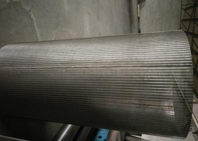 China Slot Size 1.0 Mm Rotary Screen Drum Back Flush Filter Stainless Steel 316L Materials for sale