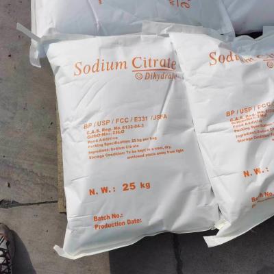 China Food Grade Sodium Citrate Na3C6H5O7 with ISO Certification and CAS 68-04-2 for sale