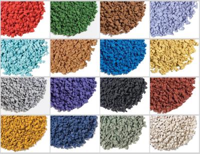 China Environmental flexible colorful 20% EPDM rubber granules for running track sports ground kindergarten park for sale