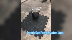 Durable Interlock Rubber Tiles for Gym Flooring