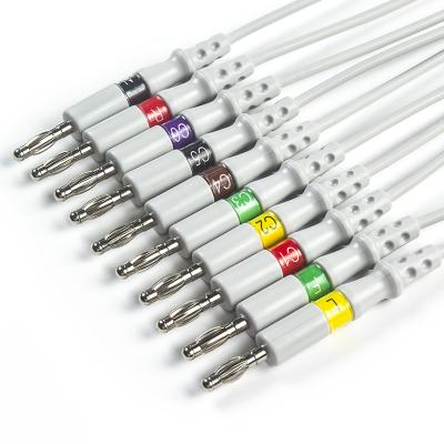 Κίνα Mortara ECG Leadwires 9293-041-50, 9293-046-60 IEC 4,0 μπανάνα EKG Leadwires προς πώληση