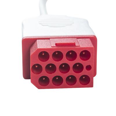 China Bionet New BM3 BM5 BM7 5 Lead ECG Cables and Leadwires Snap ECG Cable IEC 12 pin for sale