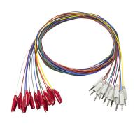 China EEG Cable 3.5 Mono Plug to Grabber EEG Cap Cable EEG Electrode Cable with Soft Outer Shell for sale