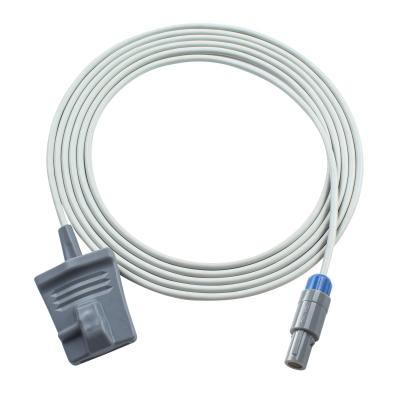 China Compatibel Trismed 7000K Adult Soft Tip Direct SpO2 Sensor 3.0M 5Pin Single Notch Digital Tech Te koop