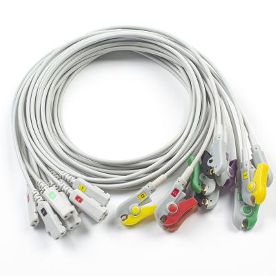 Cina Piombo per ECG confezionato Compatibile con il cavo diagnostico per ECG senza lattice 10Lead IEC Grabber in vendita