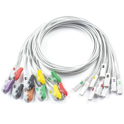 Cina Piombo per ECG confezionato Compatibile con il cavo diagnostico per ECG senza lattice 10Lead IEC Grabber in vendita