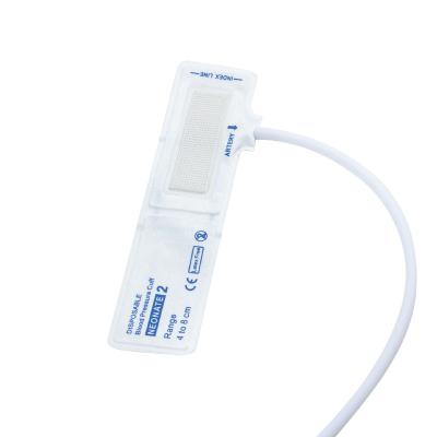 China Latex-free Disposable Neonate NIBP Cuff Single Tube Size 2 4-8cm for sale
