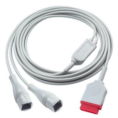 Cina 3.5M lunghezza monitor del paziente 11Pin a 2x cavo Abbott IBP per GE Dash Carescape B650 in vendita