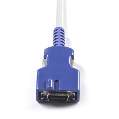 China Semi-finished SpO2 Sensor 3M for C-ovidien N-ellcor Pulse Oximeter Cable 100g Weight and DB 14-pin Purple Connector for sale