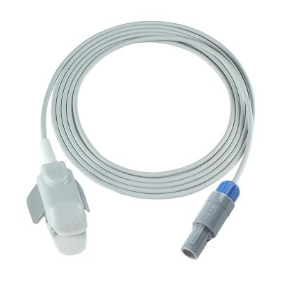 Cina Creative UP-7000 PC-3000 Adult Finger Clip SpO2 Sensor 9Pin 3,0M SpO2 Probe in vendita