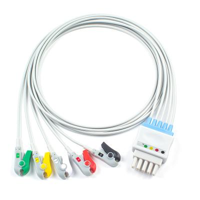 China GE-Datex Ohmeda 545316 545318 2,0 Geduldige de Monitorkabel van het 5 Loodecg electrocardiogram for sale