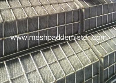 Cina Wave modella il tipo obliquo cavo Mesh Demister Pad di capacità elevata in vendita