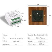 China Smart Home Essential Light Switch Panel Solid Wood WiFi Voice Command for sale