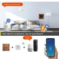 China Smart Home Essential Light Switch Panel Solid Wood WiFi Voice Command for sale