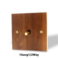 China Convenient Wifi Module Solid Wood light switch panel 10A 16A 110v-250v 86*86mm for sale