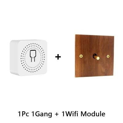 China Cover Solid Wood Toggle Light Switch Panel Brass Home Wall Switch 86 Type Handmade Lever Concealed Lever Tog for sale