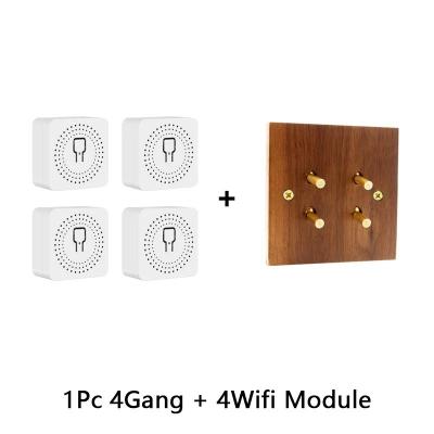 China Cover Solid Wood Toggle Light Switch Panel Brass Home Wall Switch 86 Type Handmade Lever Concealed Lever Tog for sale