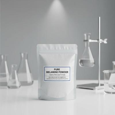 China Boiling Point Decomposes Pure Melamine Powder C3H6N6 Molecular Formula Chemical Compound Suitable for Various Industrial Processes for sale