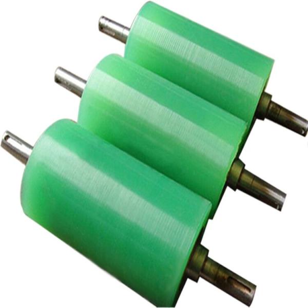 Polyurethane Coated Rollers For Machinery Cementing Machine Rubber Roller any colour