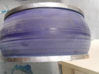 China PU Polyurethane Conveyor Rollers 35-98 Shore A Abrasion Resistant Industrial Wheels for sale