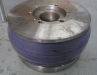 China PU Polyurethane Conveyor Rollers 35-98 Shore A Abrasion Resistant Industrial Wheels for sale
