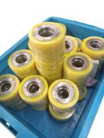 China 6 Inch Custom Service Polyurethane Wheels Solid Hub 150mm Diameter for sale