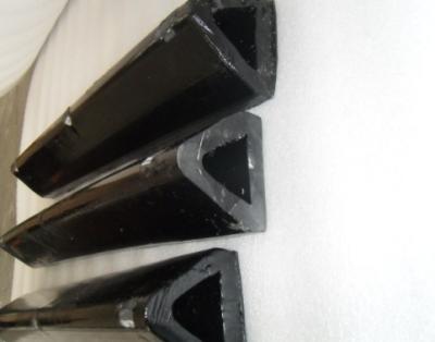 China Industrial Polyurethane Tubing , Injection Molding PU Polyurethane Black Triangle Pipe for sale
