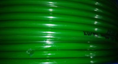 Chine Vert rond d'unité centrale de ceinture de polyuréthane industriel de transmission, diamètre de 8mm à vendre