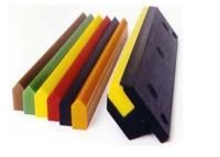 China Solvent Resistant PU Polyurethane Screen Printing Squeegee Blade - 35-95 Shore A Hardness, Multiple Sizes 7×50mm to 10×60mm for sale