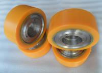China Oil Resistant Polyurethane Wheels 35-98 Shore A Hardness with 45-60 KN/M Tear Strength for Industrial Applications for sale