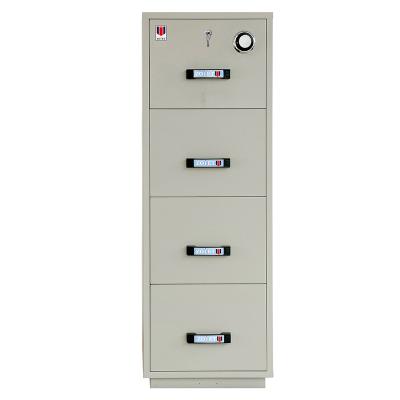 China UL Vertical Metal Fire Resistant Filing Cabinets Fireproof 4 Drawers For Storing Documents for sale