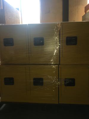 China Steel Yellow Industrial Safety Cabinets For Laboratory Flammable / Dangerous Goods for sale