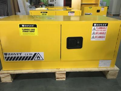 China Horizontal Flammable Industrial Safety Cabinets Piggyback With Doors 12 GAL for sale