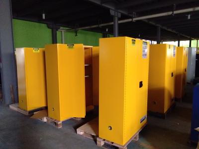 China Vertical Corrosive Chemical Storage Cabinets 60 Gallon For Flammable Materials for sale