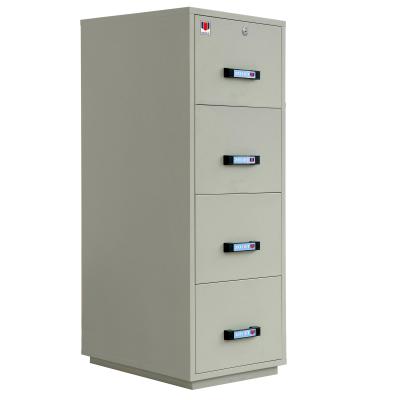 China ZOYET 2 Hours Fireproof Steel Fireproof File Cabinets 4 Drawer For Important Papers / Medium / Data for sale