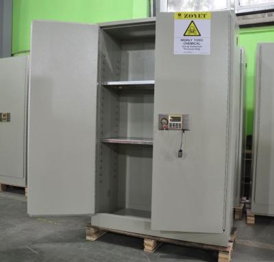 China Grey Hazardous Storage Cabinets , Dangerous Goods Storage Cabinets For Chemicals for sale