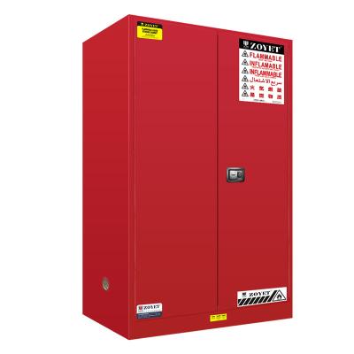 China ZOYET Fireproof Combustible Storage Cabinets With Two Vents Double Door 45 Gallon for sale