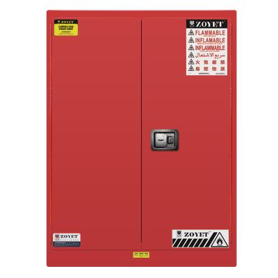 China ZOYET 45 Gallon Red Flammable Goods Storage Cabinets Lockable For Paints And Inks for sale