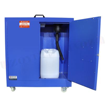 China ZOYET Anti Corrosion Flammable Safety Cabinets For Waste Liquid Collecting Flammable Chemical Storage Cabinet for sale