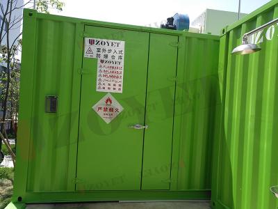 China ZOYET Green Color Epoxy Paint ZOYET Flammable Storage Containers for sale