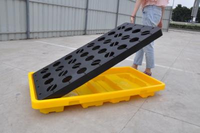 China ZOYET  4 Drum PE Chemical Containment Pallet 55 Gallon Drum Containment Pallets for sale