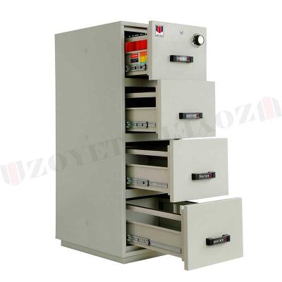China 2-4 Drawers Fire Resistant Filing Cabinets made of premium galvanized steel for sale