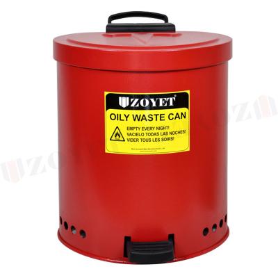 China Handle Pedal Structure 0.8mm Fire Safe File Cabinets Waste Can Heightening Type Bottom for sale