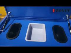 Waste liquid collecting cabinet